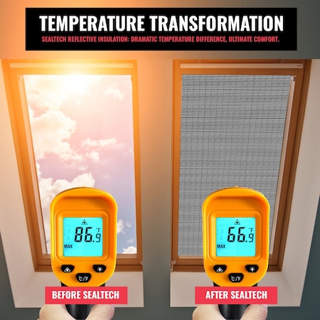 Sealtech Ultra Heavy Duty 10mm Reflective Insulation Roll Soundproofing Thermal Shield 36 in. X ...